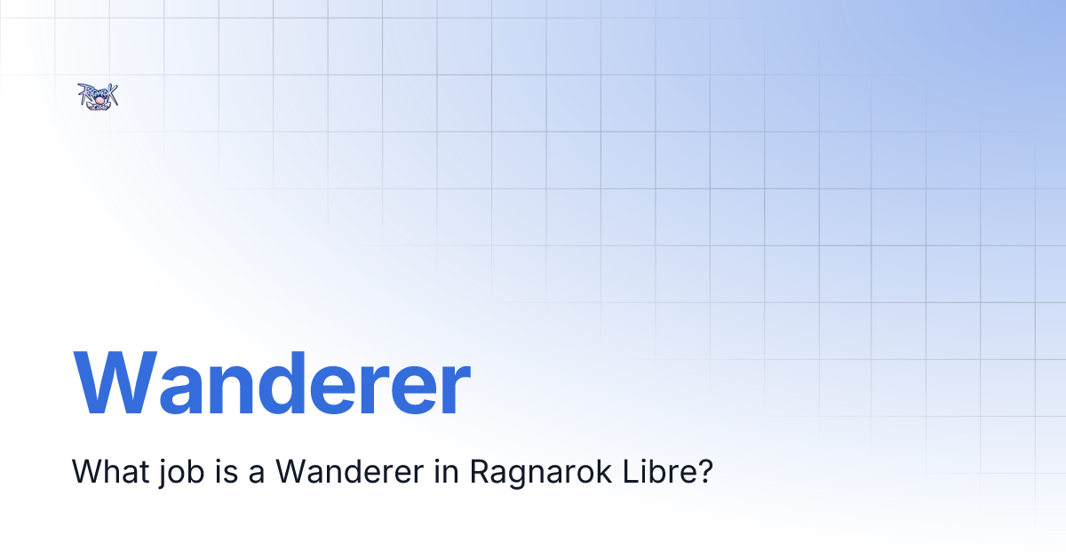 Wanderer | Ragnarok Libre Wiki